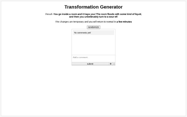 Transformation Generator