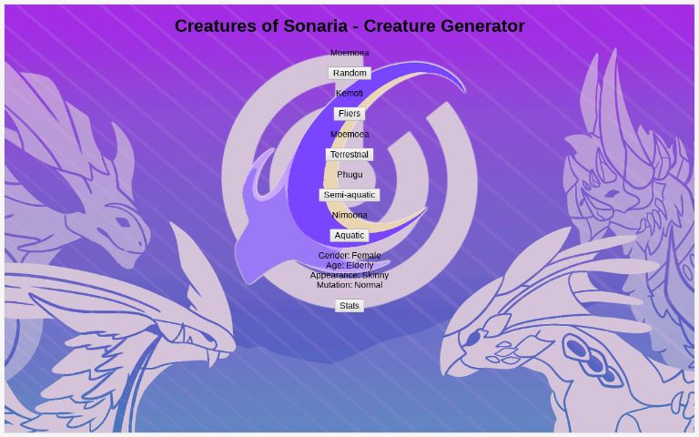 Creatures of Sonaria - Creature Generator