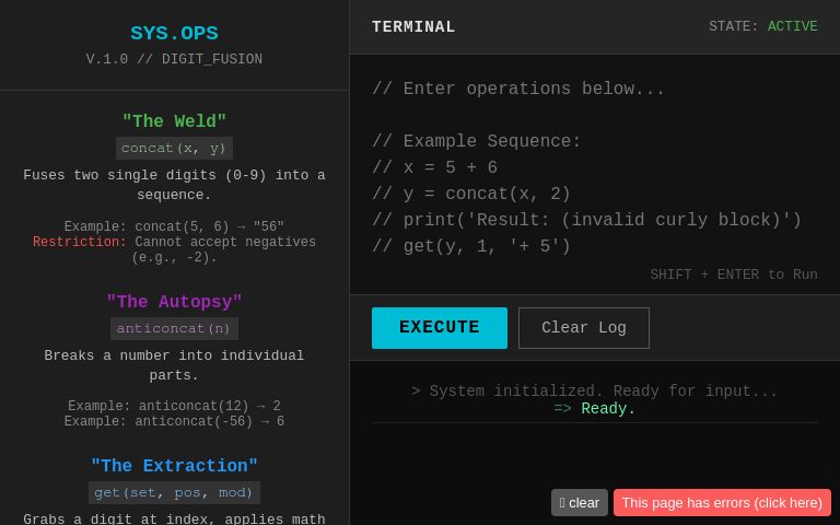 SYS.OPS ― Perchance Generator