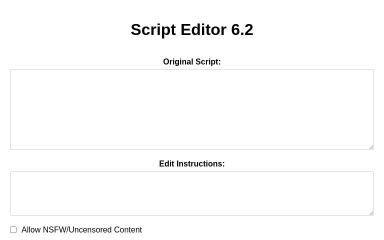 Script Editor 6.2 ― Perchance Generator