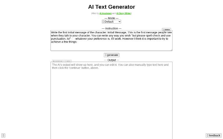 AI First Initial Message generator (free, no sign-up, unlimited)