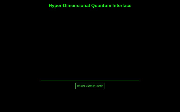 Hyper-Dimensional Quantum Interface ― Perchance Generator