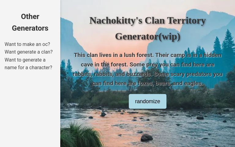 Nachokitty's Clan Territory Generator(wip)