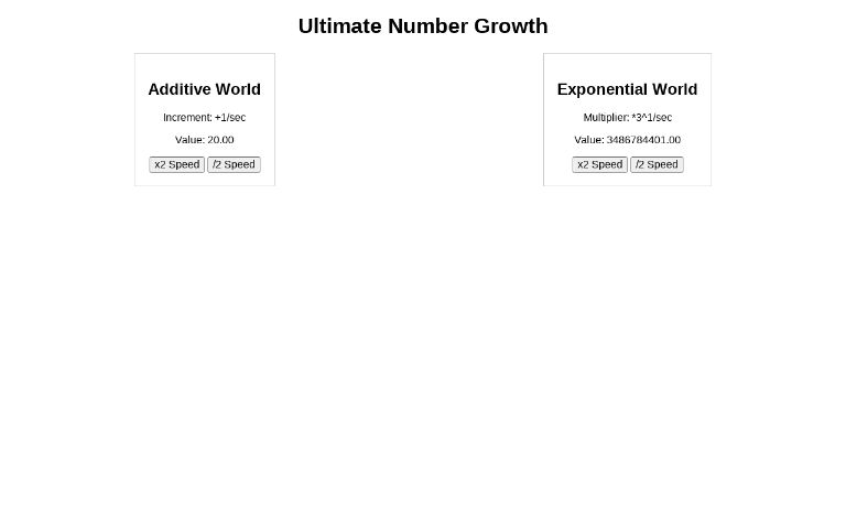 Ultimate Number Growth ― Perchance Generator