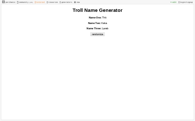Troll Name Generator