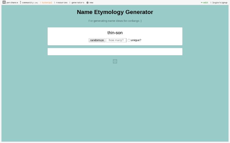 Name Etymology Generator
