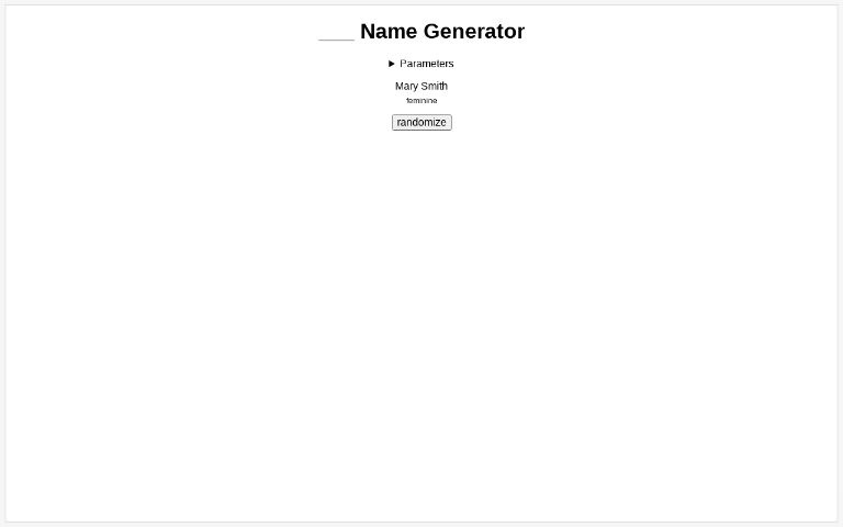 Name Generator