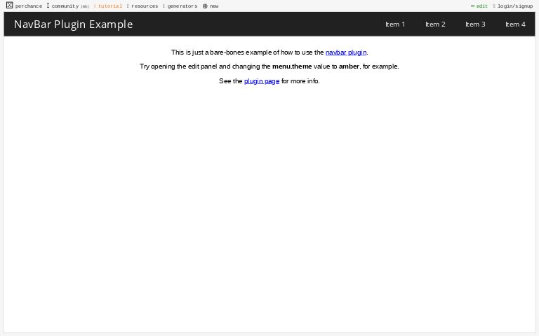 navbar plugin example