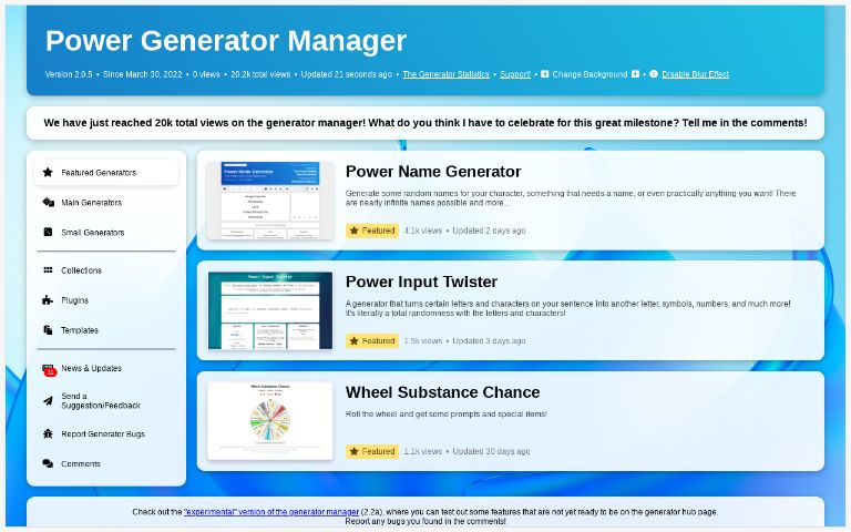 Power Generator Manager