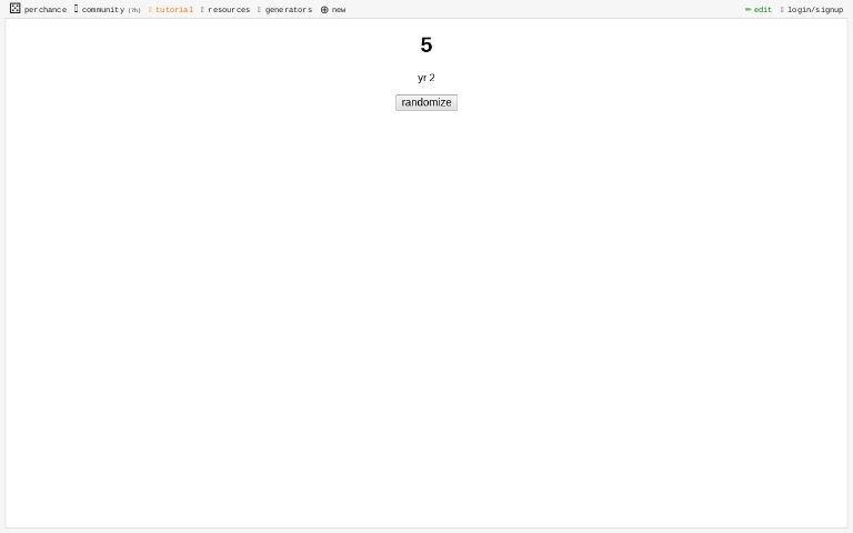 5 ― Perchance Generator