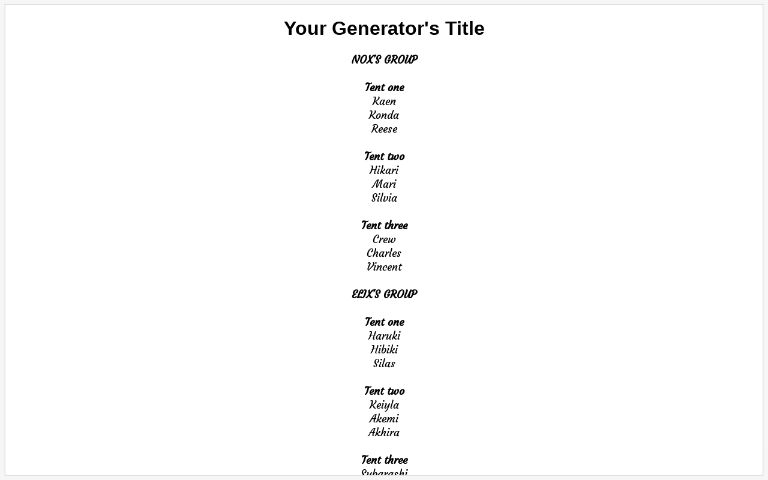 Nbnbnb ― Perchance Generator