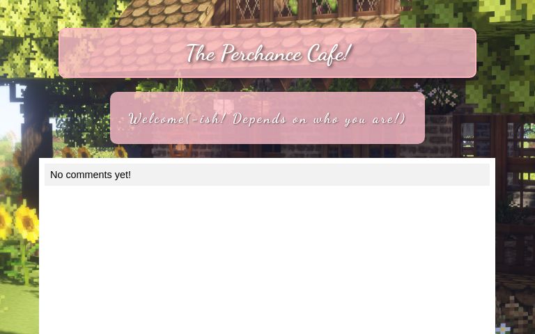 The Perchance Cafe! ― Perchance Generator