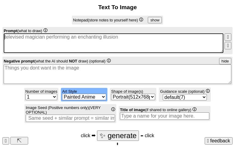 Stable Diffusion AI ― Perchance Generator
