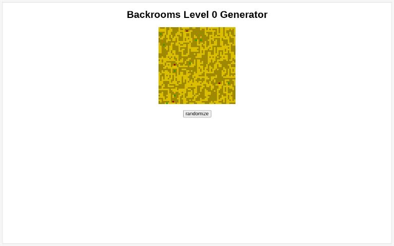 Backrooms Level 0 Generator