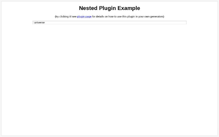 Nested Plugin Example