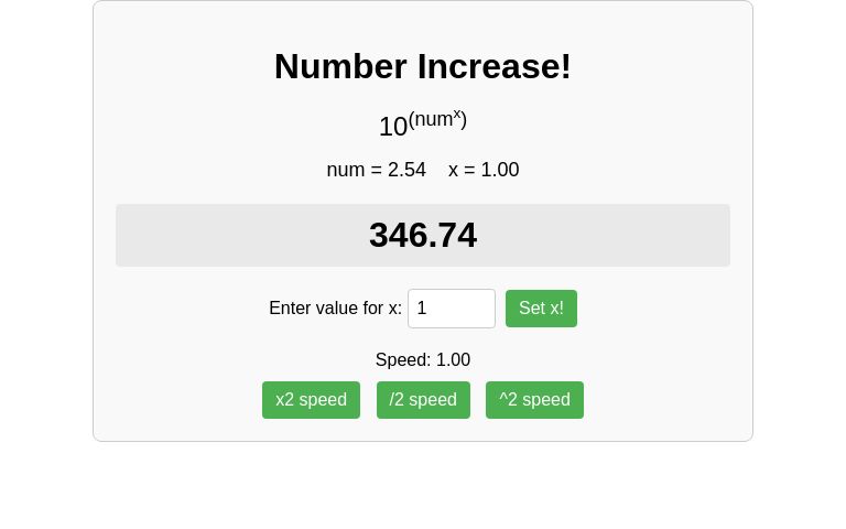 Number Increase! ― Perchance Generator