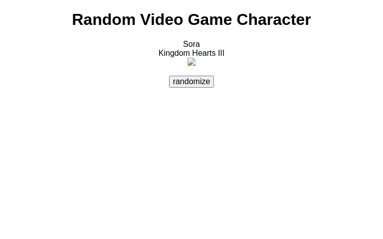 Random Video Game Character ― Perchance Generator