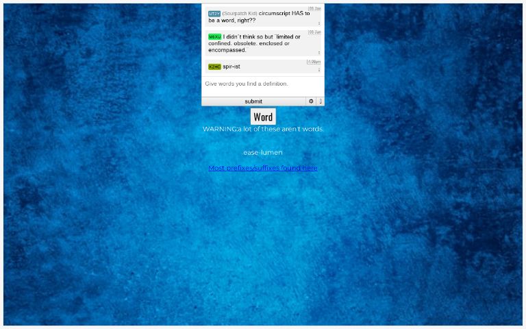 Neo words ― Perchance Generator