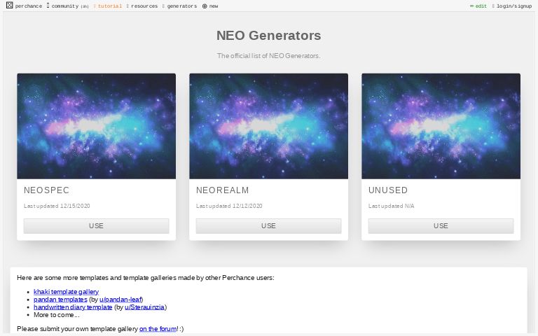NEO Generators