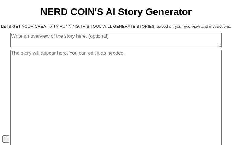 NERD COIN'S AI Story Generator