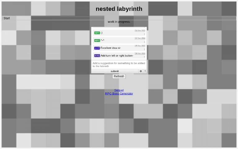The Labyrinth ― Perchance Generator