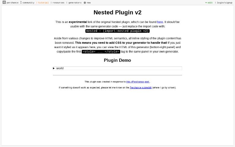 Nested Plugin v2