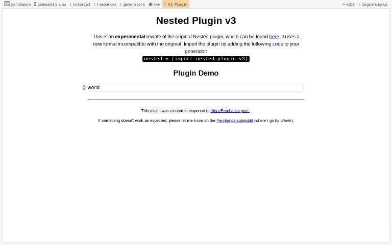 Nested Plugin V3