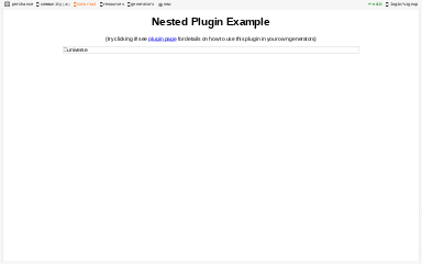 Nested Plugin Example