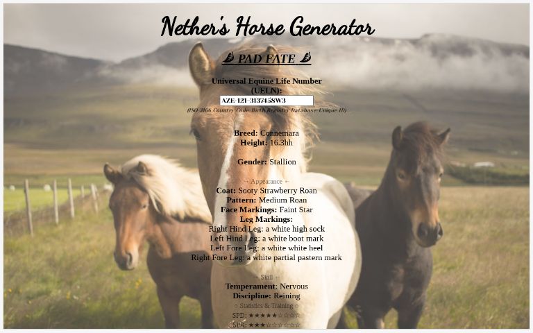 Nether's Horse Generator