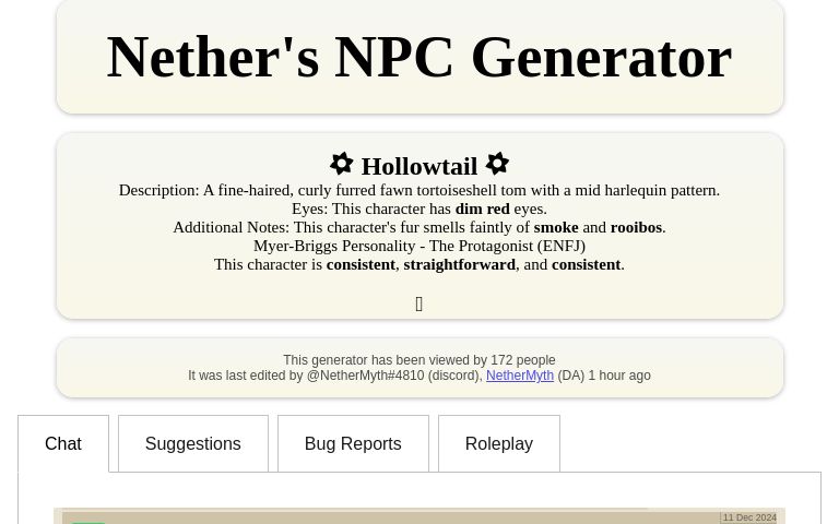 Nether's NPC Generator