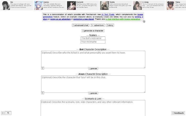 AI Chat & Roleplay (online, free, no sign-up, unlimited)