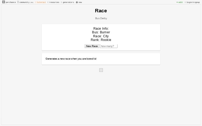 Race ― Perchance Generator
