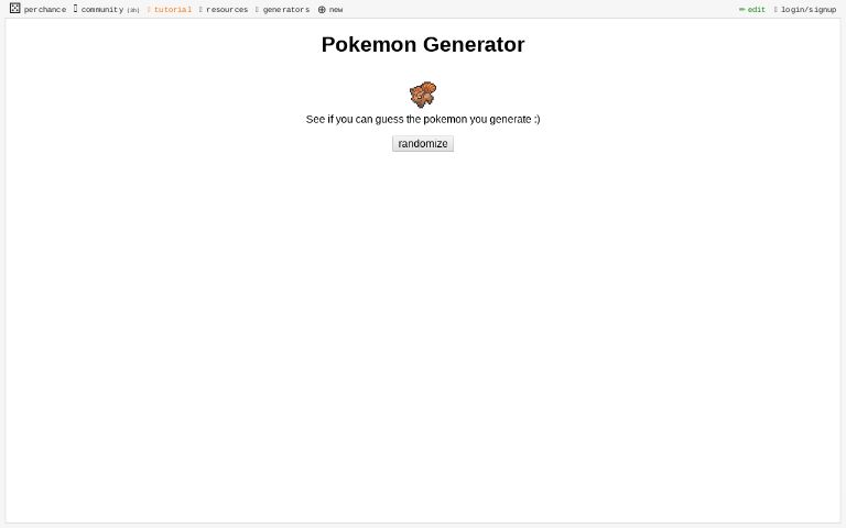 Pokemon Generator