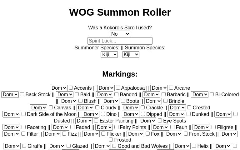 WOG Summon Roller ― Perchance Generator