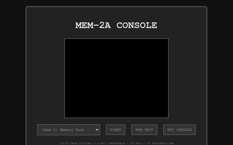 MEM-2A CONSOLE ― Perchance Generator