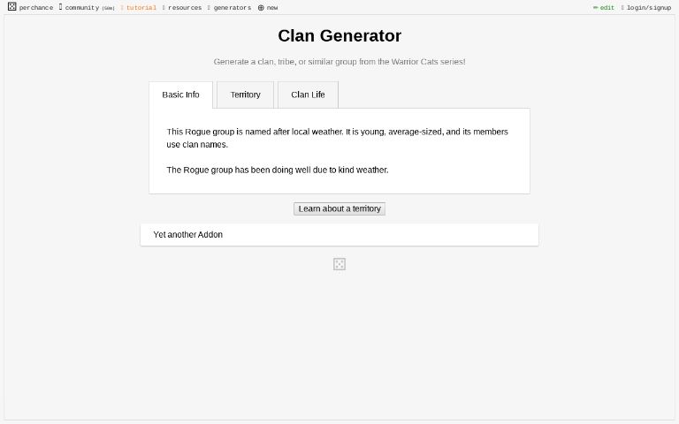 Clan Generator