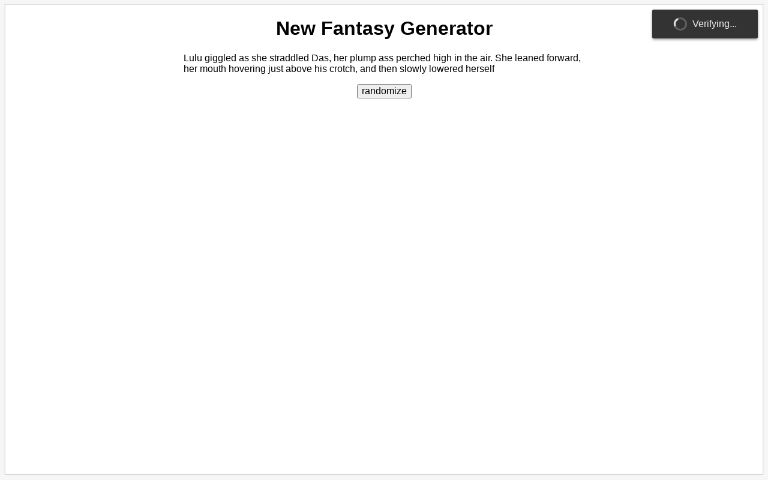 Newfantasygen ― Perchance Generator