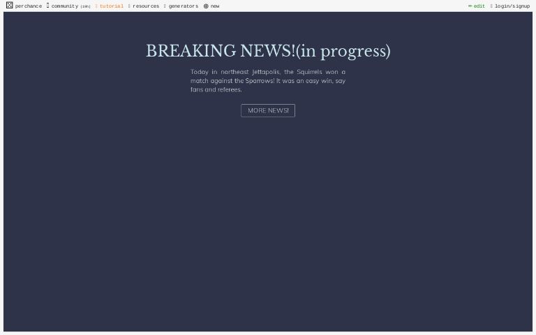 BREAKING NEWS! ― Perchance Generator