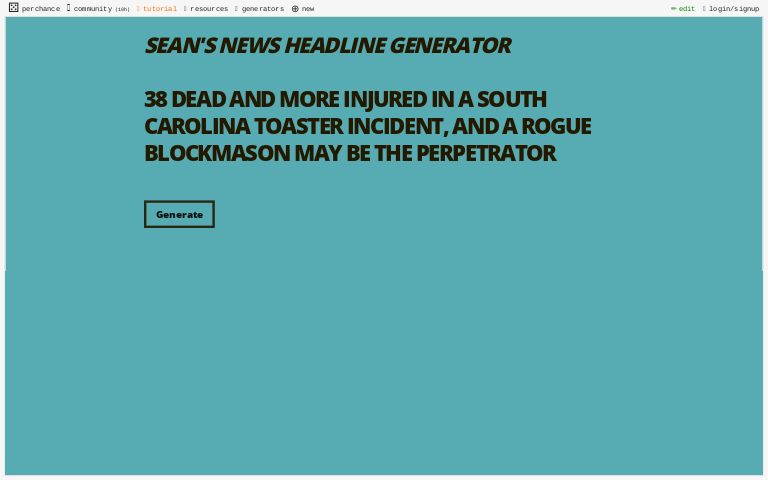 Sean's News Headline Generator