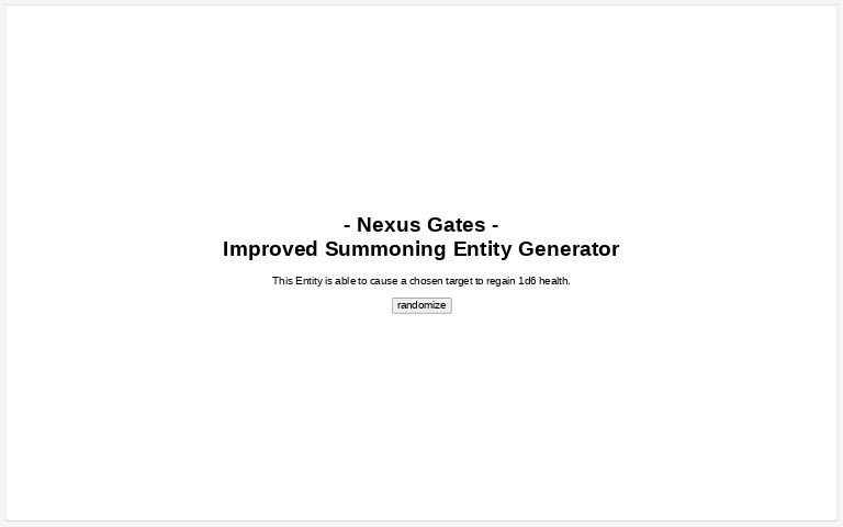 - Nexus Gates - Improved Summoning Entity Generator
