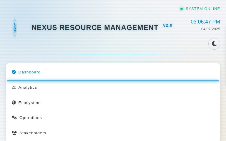 NEXUS RESOURCE MANAGEMENT v2.0 ― Perchance Generator