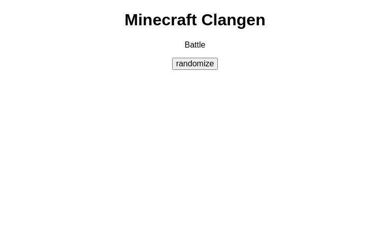 Minecraft Clangen ― Perchance Generator