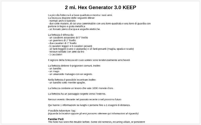 2 mi. Hex Generator 3.0 KEEP
