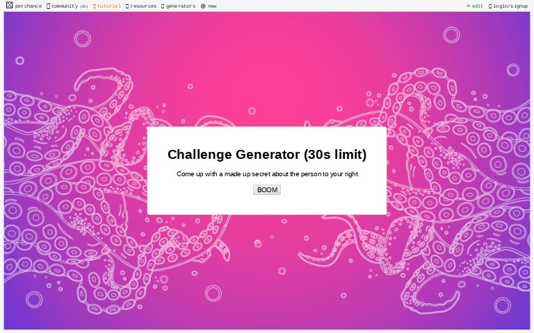 Challenge Generator (30s limit)