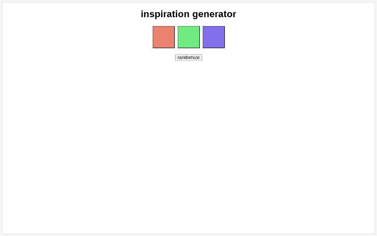 inspiration generator