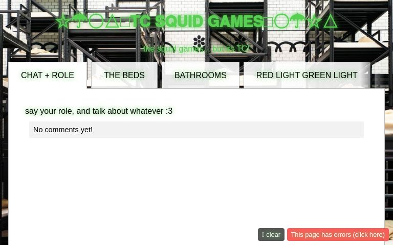 ☆☂〇 𝗧𝗖 𝗦𝗤𝗨𝗜𝗗 𝗚𝗔𝗠𝗘𝗦 〇☂☆ ― Perchance Generator