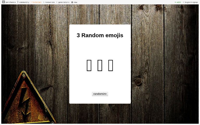 3 Random emojis ― Perchance Generator