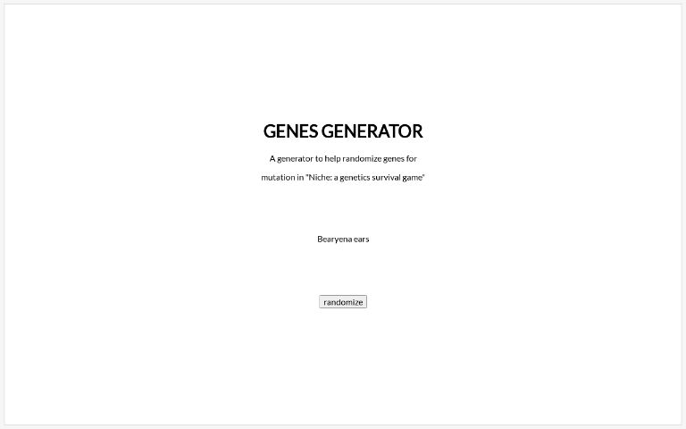 GENES GENERATOR