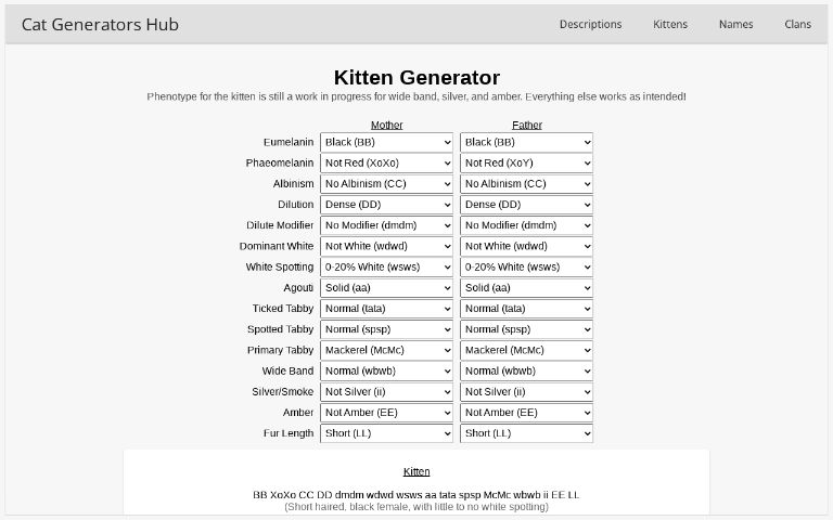 Kitten Generator