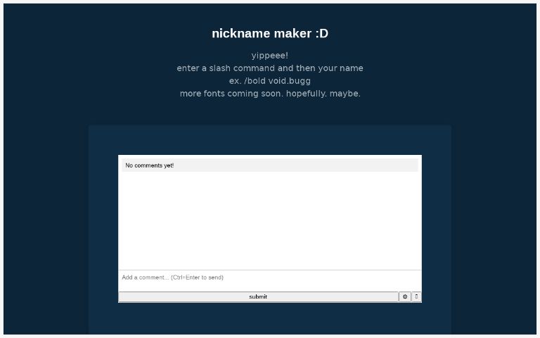 Dark Card Template ― Perchance Generator